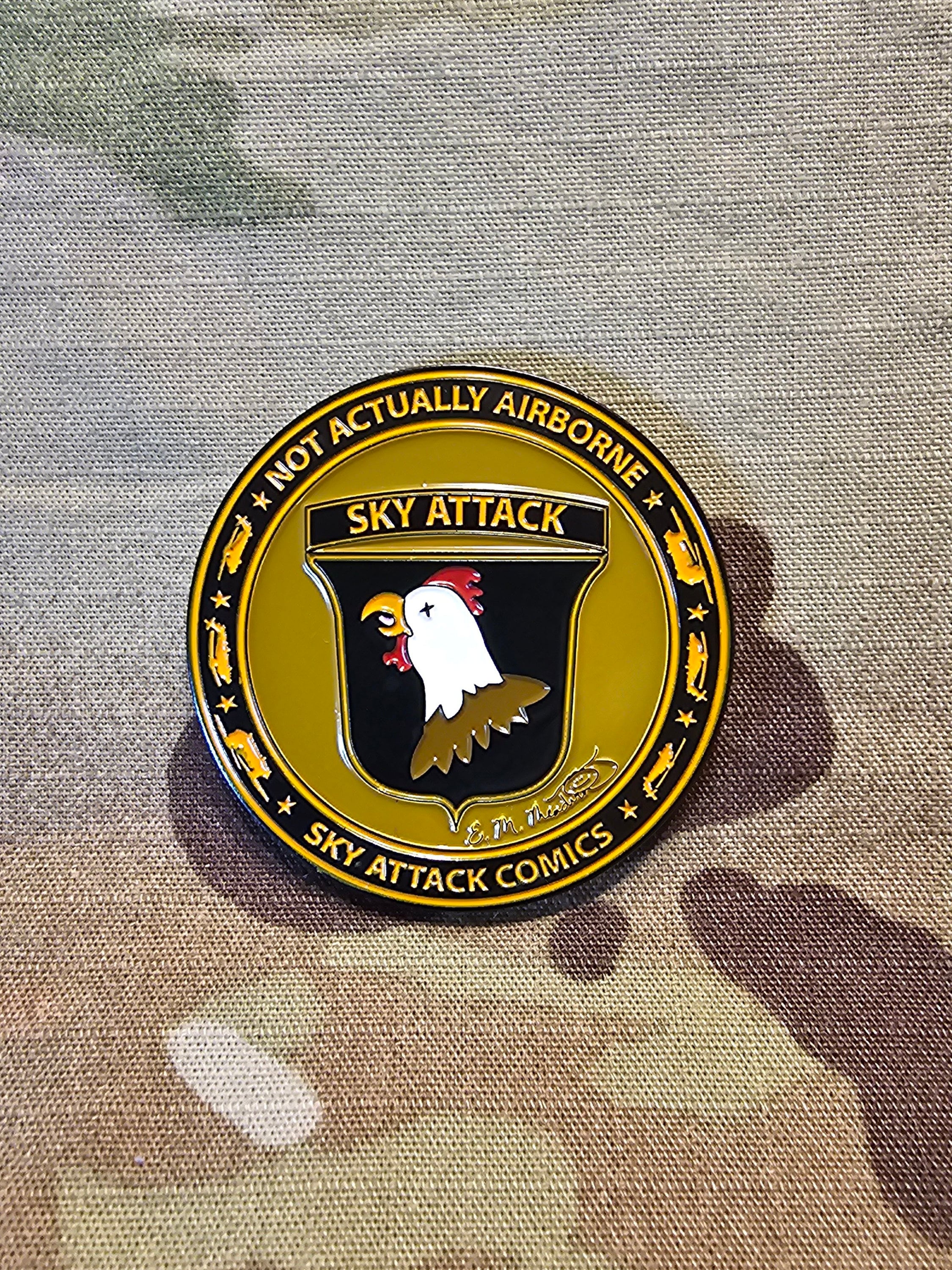 The Official Sky Attack Comics Challenge Coin - Etsy