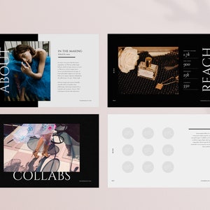 Stylish Brand Media Kit Template, Entrepreneur Media Kit, Influencer ...