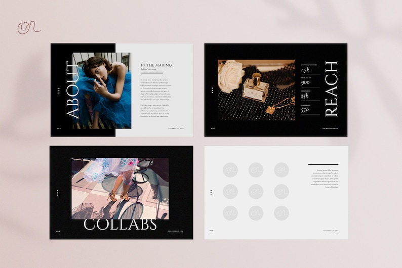 Stylish Brand Media Kit Template, Entrepreneur Media Kit, Influencer ...