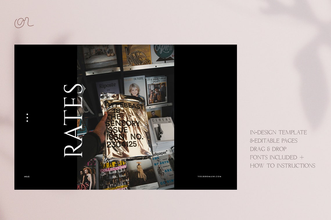 Stylish Brand Media Kit Template, Entrepreneur Media Kit, Influencer ...