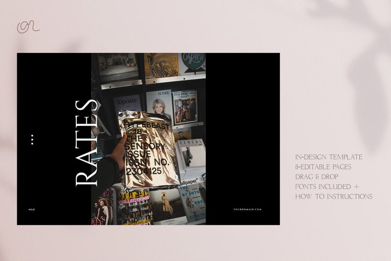 Stylish Brand Media Kit Template, Entrepreneur Media Kit, Influencer ...