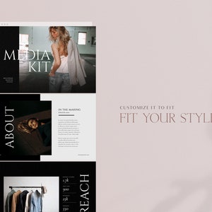 Stylish Brand Media Kit Template, Entrepreneur Media Kit, Influencer ...