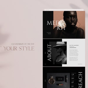 Stylish Brand Media Kit Template, Entrepreneur Media Kit, Influencer ...