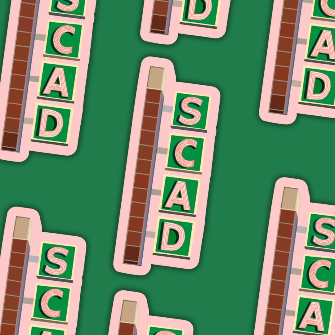 SCAD Sticker, Savannah Sticker, Savannah College of Art and Design ...