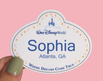 Cast Member Name Sticker - Etsy