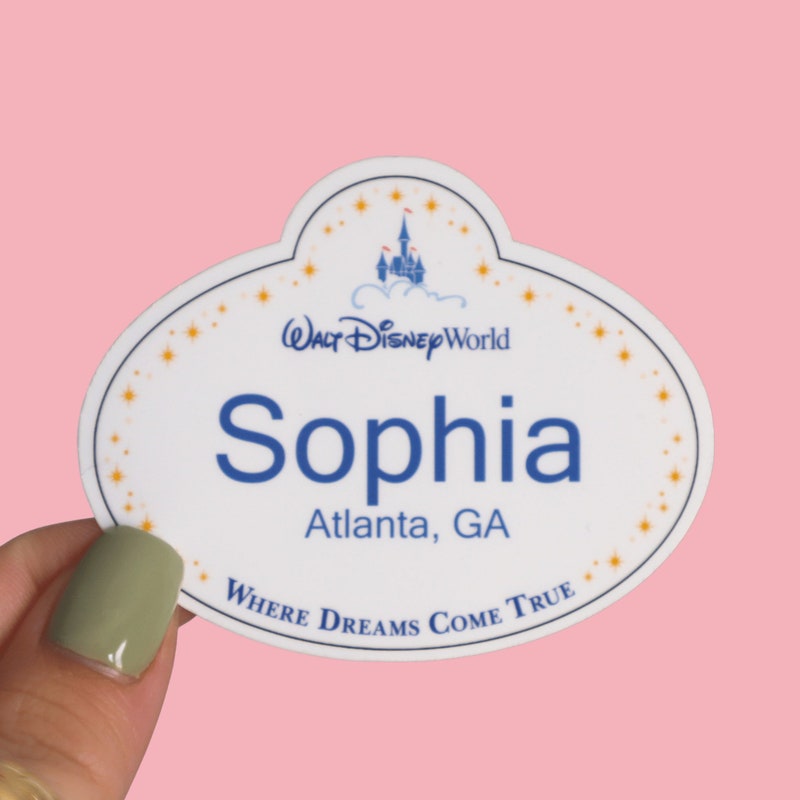 Disneyworld Name Tag - Etsy