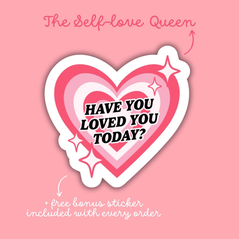 Self Love Sticker, Affirmation Stickers, Motivational Stickers - Etsy
