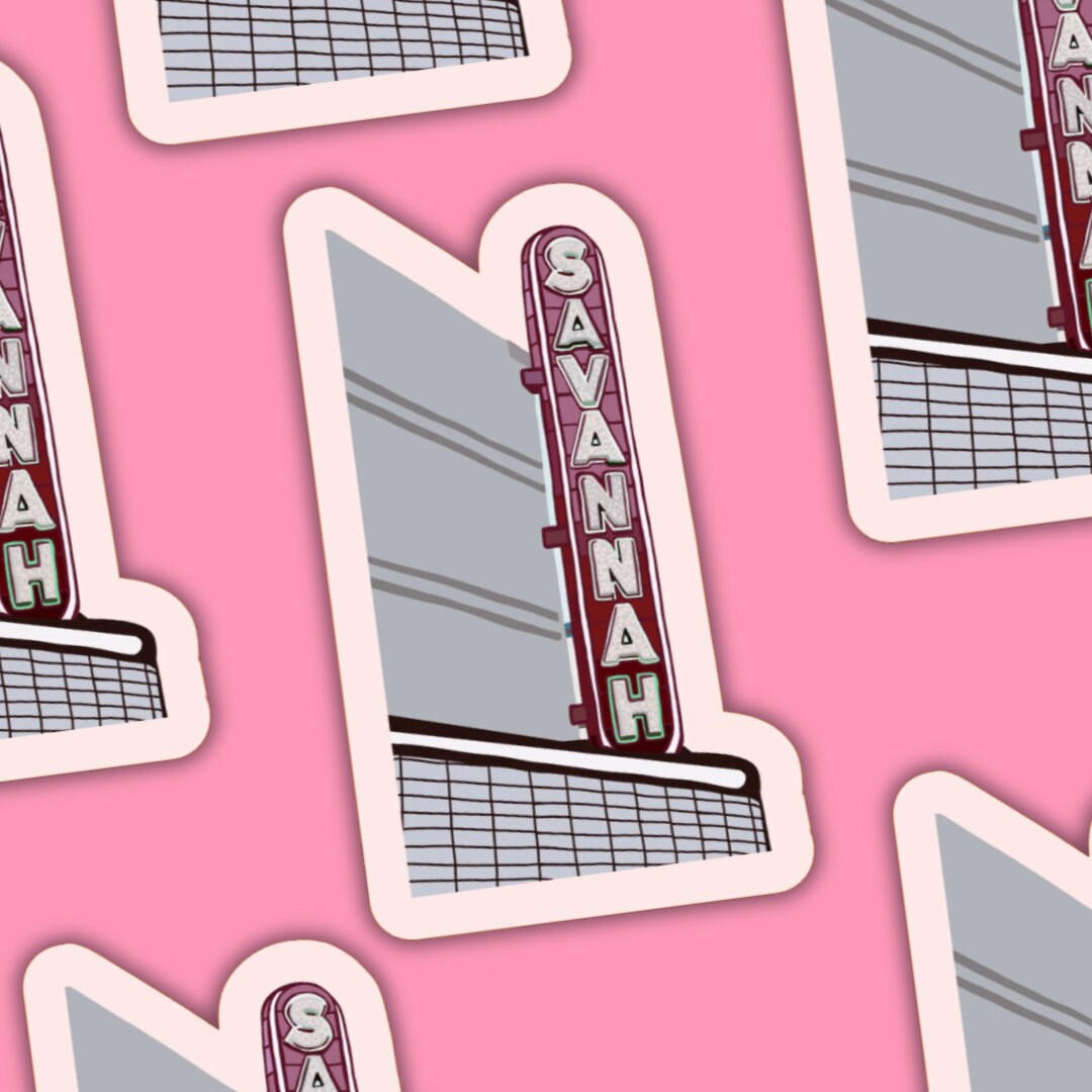 Savannah Theatre Sticker, SCAD, Savannah Georgia, Savannah Sticker - Etsy