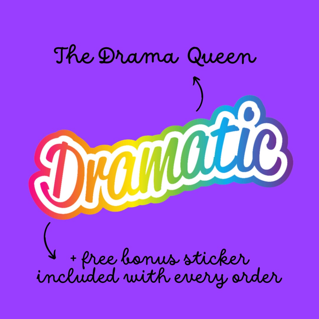 Dramatic Sticker, Funny Stickers, Trendy Stickers - Etsy