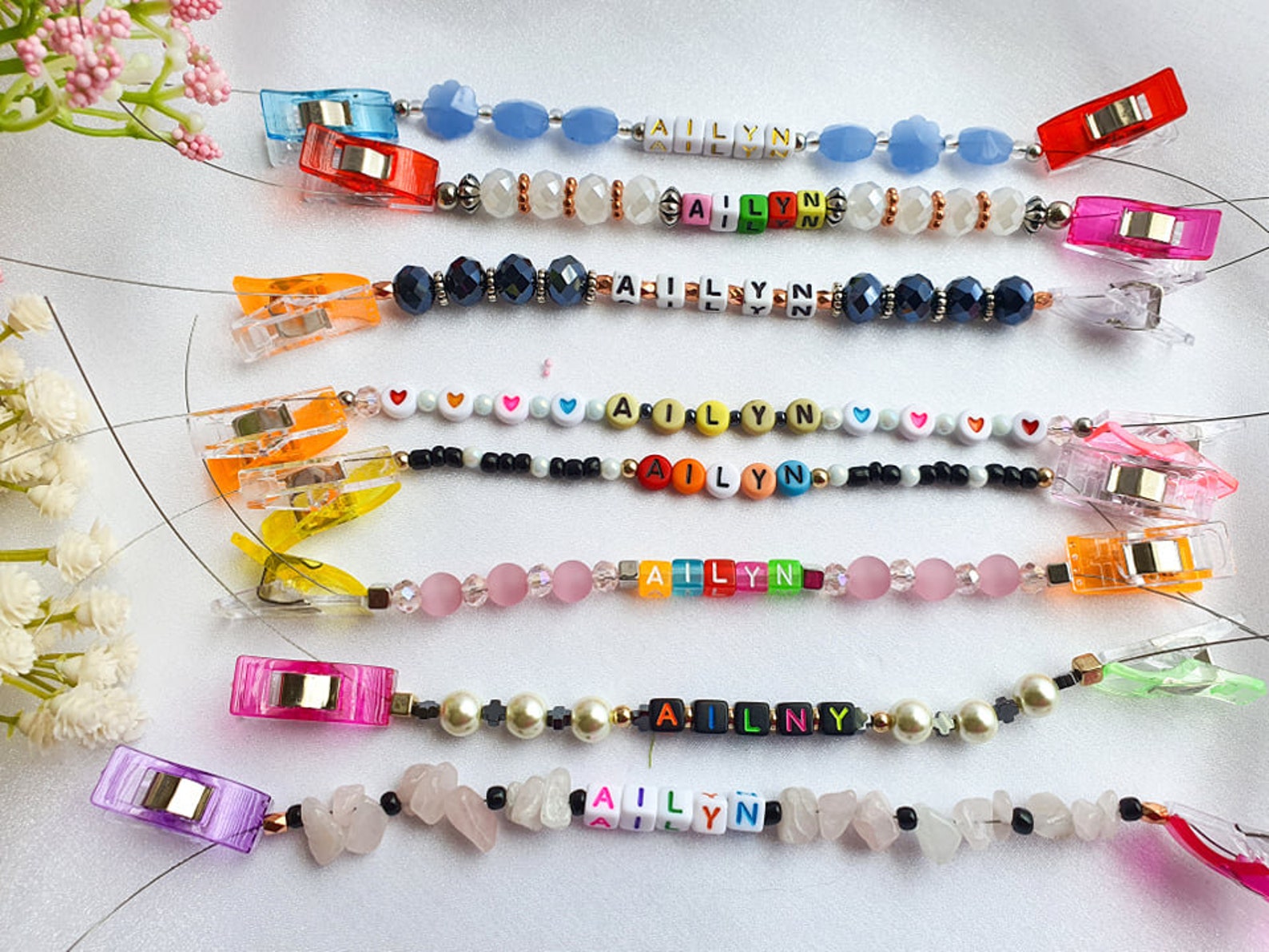 Stethoscope I.D tag customize I.D tag with beads stethoscope | Etsy