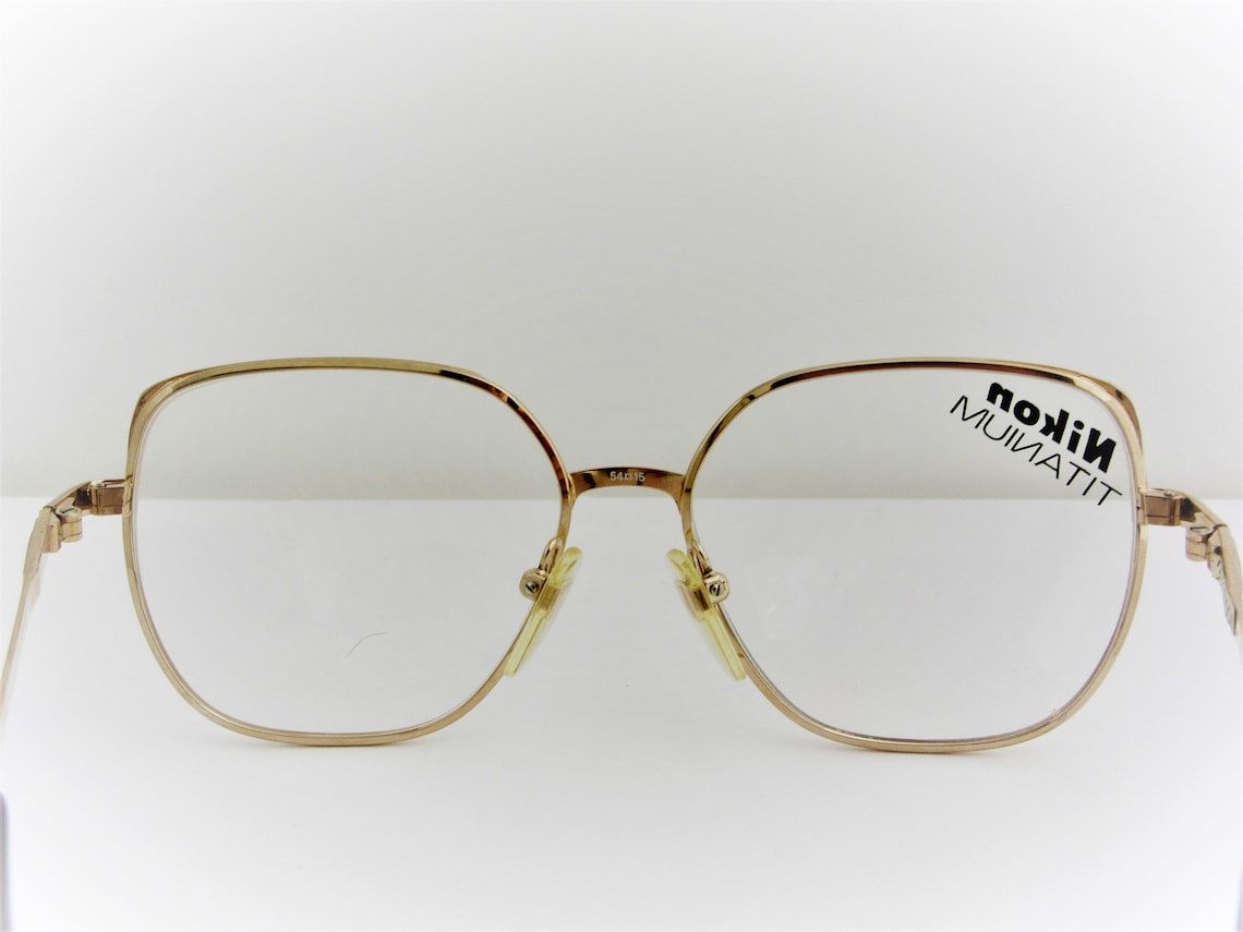NIKON Titex EB 546T Women's Titanium Eyeglass Frames 1980s Made in ...