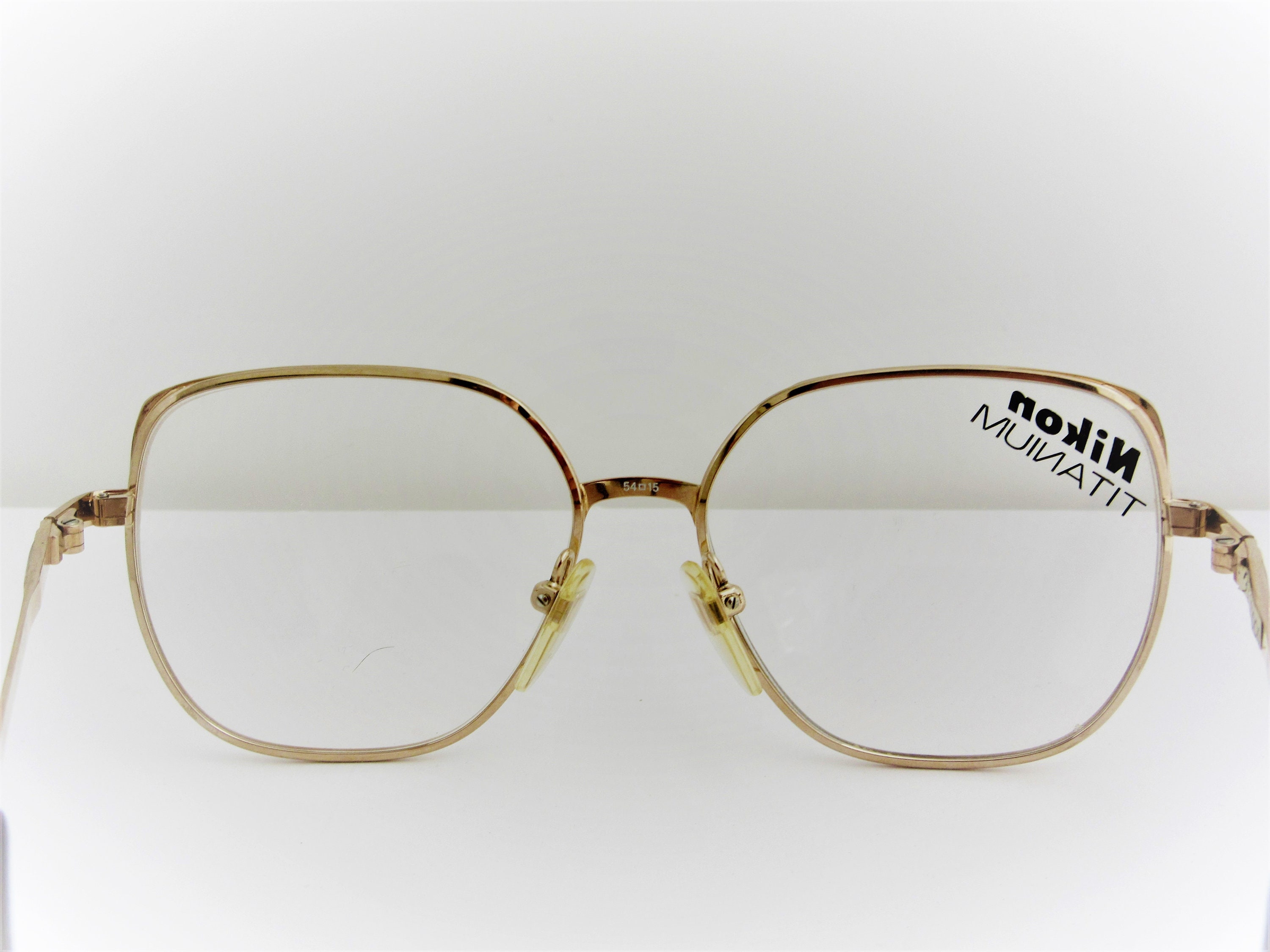 NIKON Titex EB 546T Women's Titanium Eyeglass Frames 1980s Made in ...
