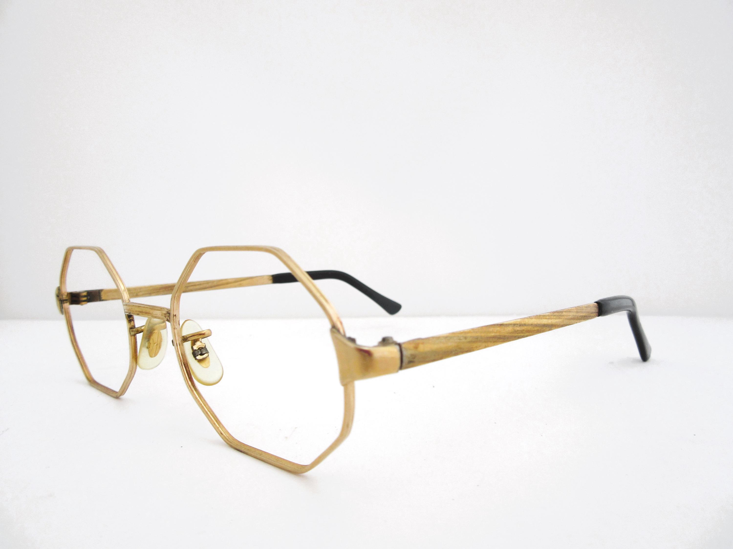 Liberty Granny Style Octagon Eyeglasses Frames 10KT GF Vintage USA 60s ...