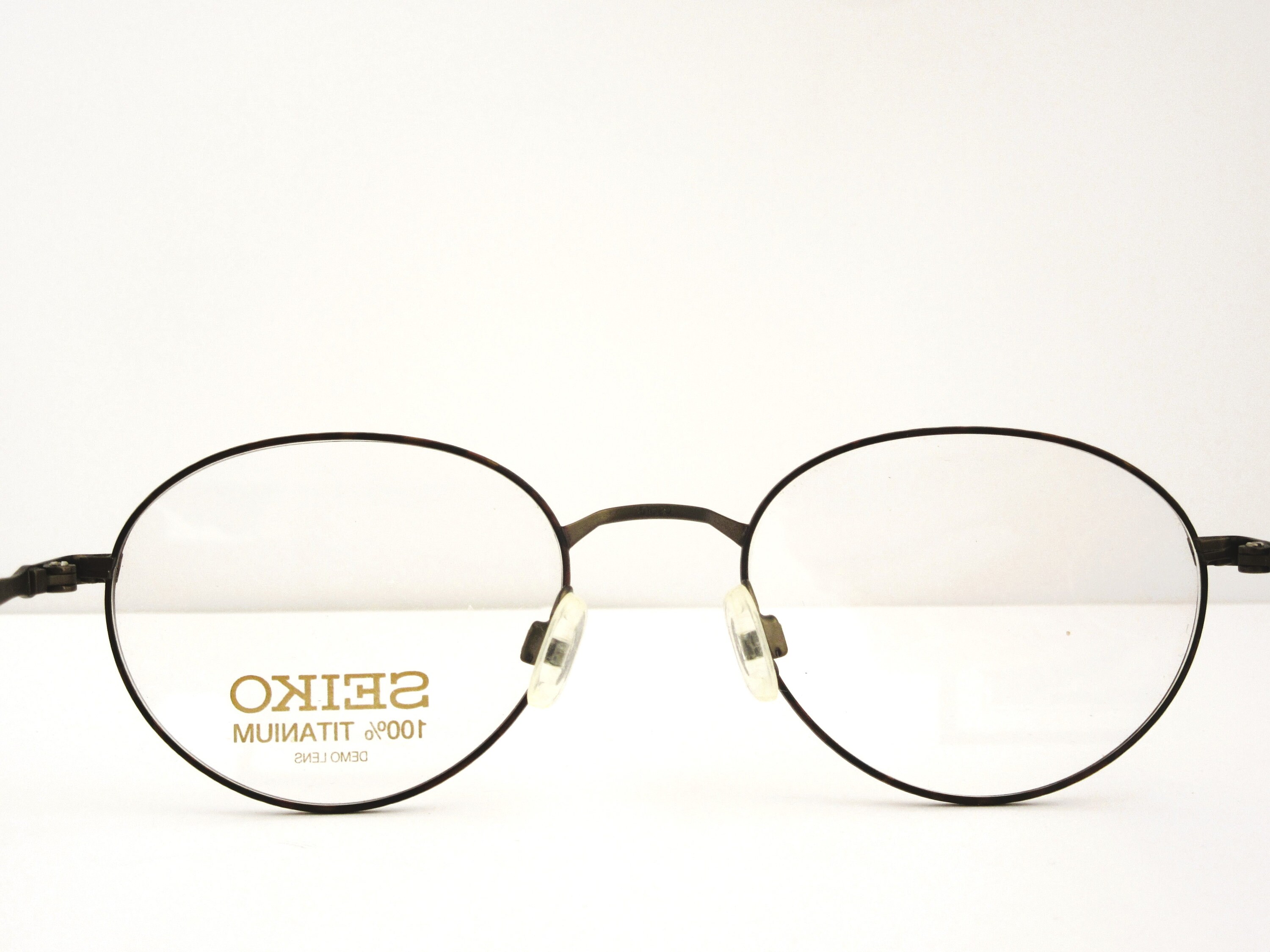 Vintage Seiko Nishiki 100% Titanium P3 Roundish Unisex Eyeglass Frames ...