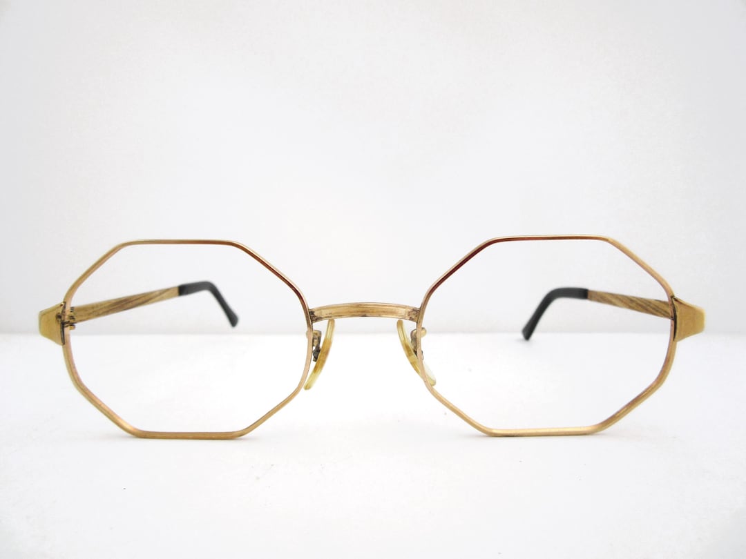 Liberty Granny Style Octagon Eyeglasses Frames 10KT GF Vintage USA 60s ...