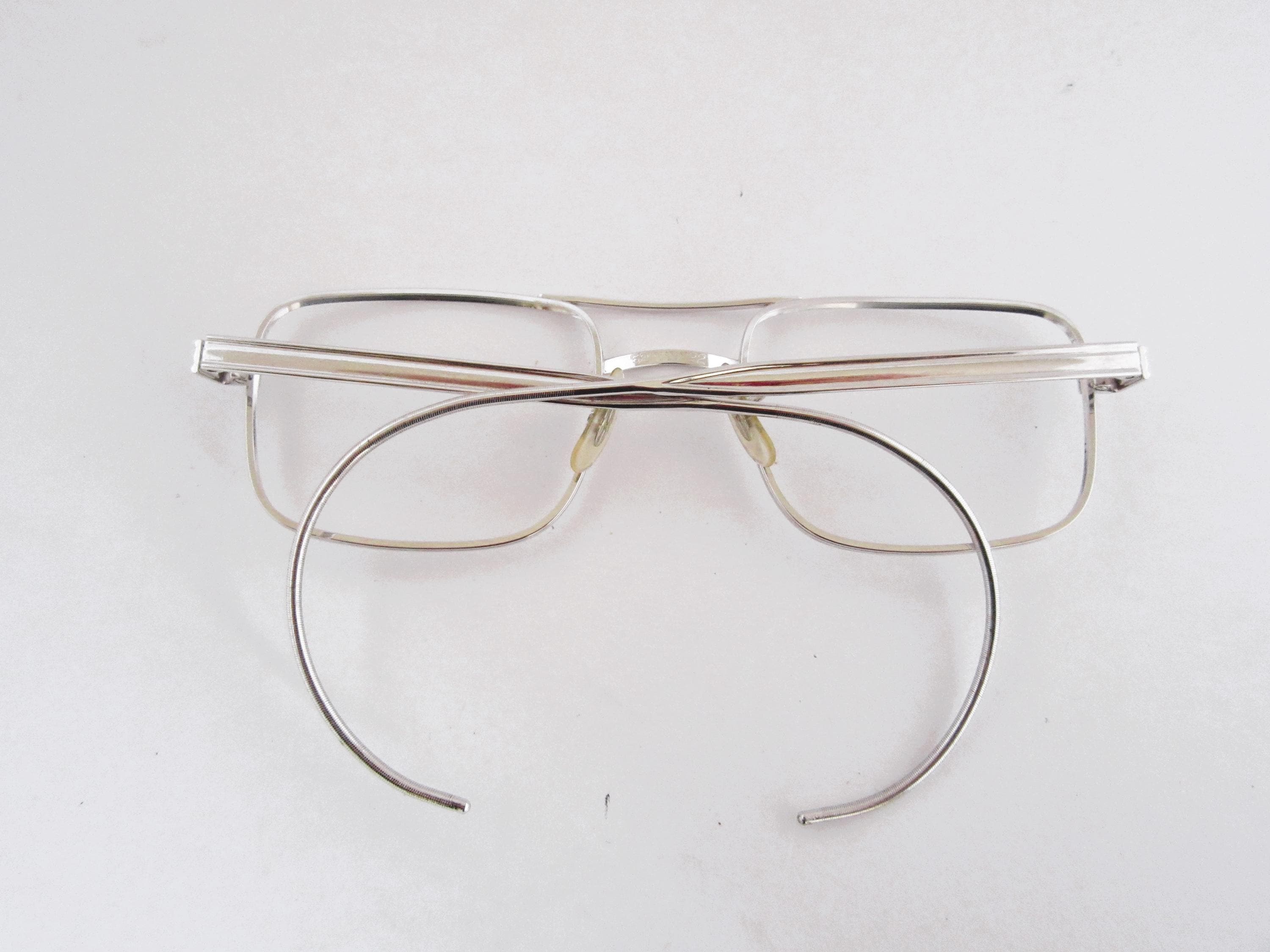 Men's Art Craft With Cable Temples Silver Eyeglass Frames Vintage - Etsy