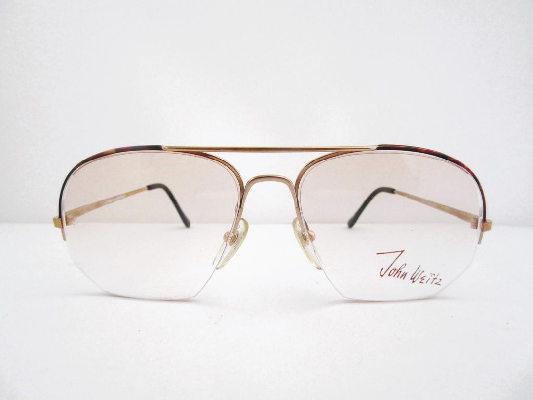 Vintage Men's John Weitz by Victory Optical Semi Rimless Eyeglass ...