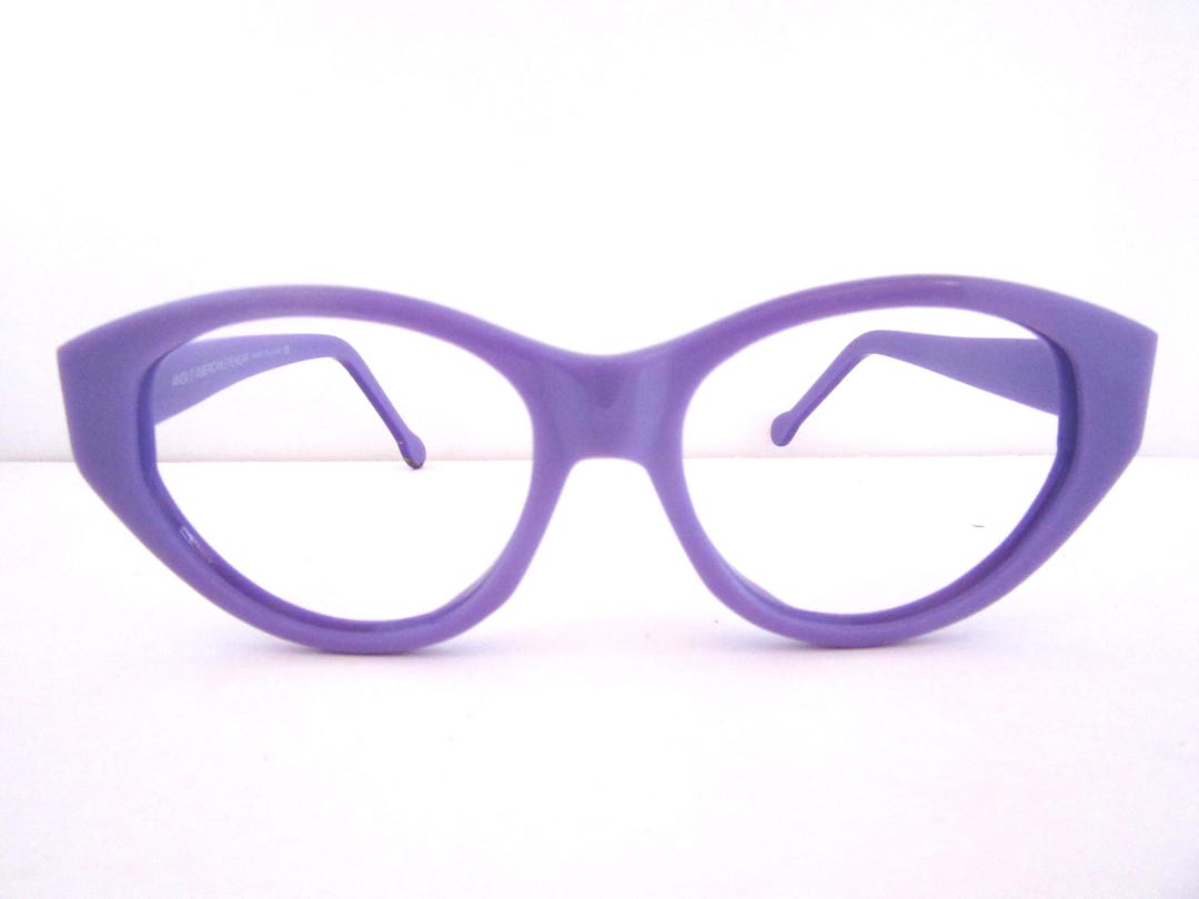 Anglo American Eyewear Lavender Cat Eye Women's Eyeglass Frames Vintage England - Etsy