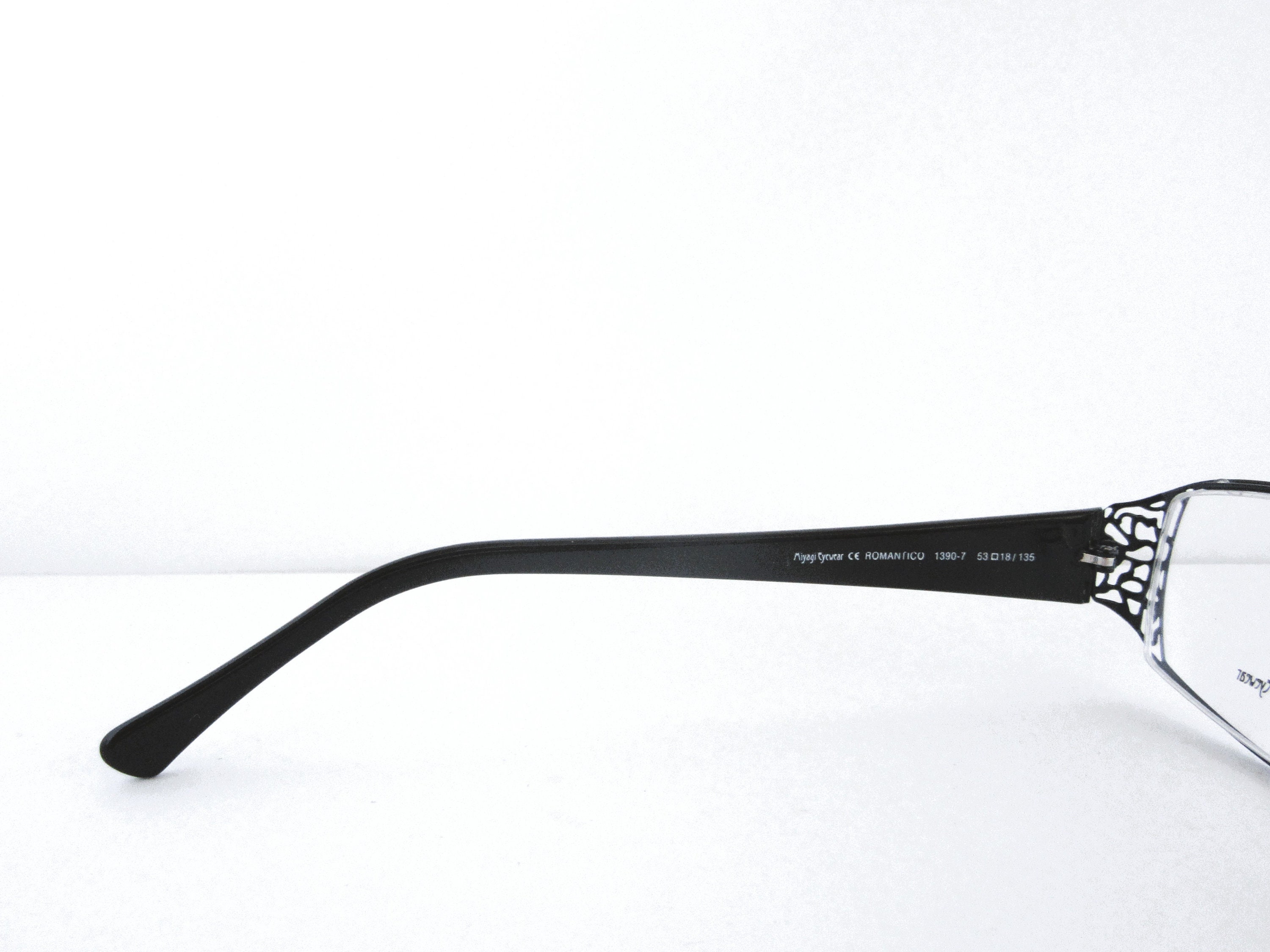 Miyagi Eyewear Women's Black Eyeglass Frames Vintage Italy New Old ...