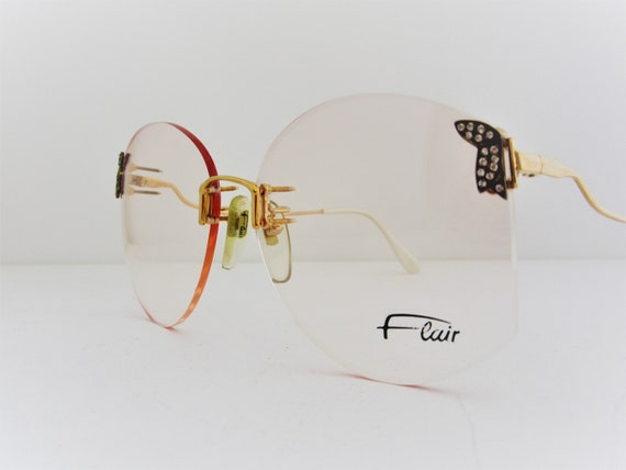Vintage Eyeglasses Frames Women's Drill Mount FLAIR J… - Gem