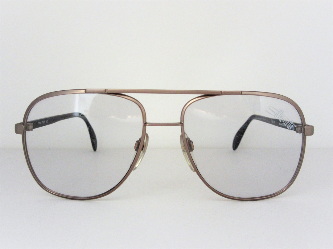 SILHOUETTE Mod. 7009 Men's Aviator Eyeglass Frames Vintage 90s Austria ...