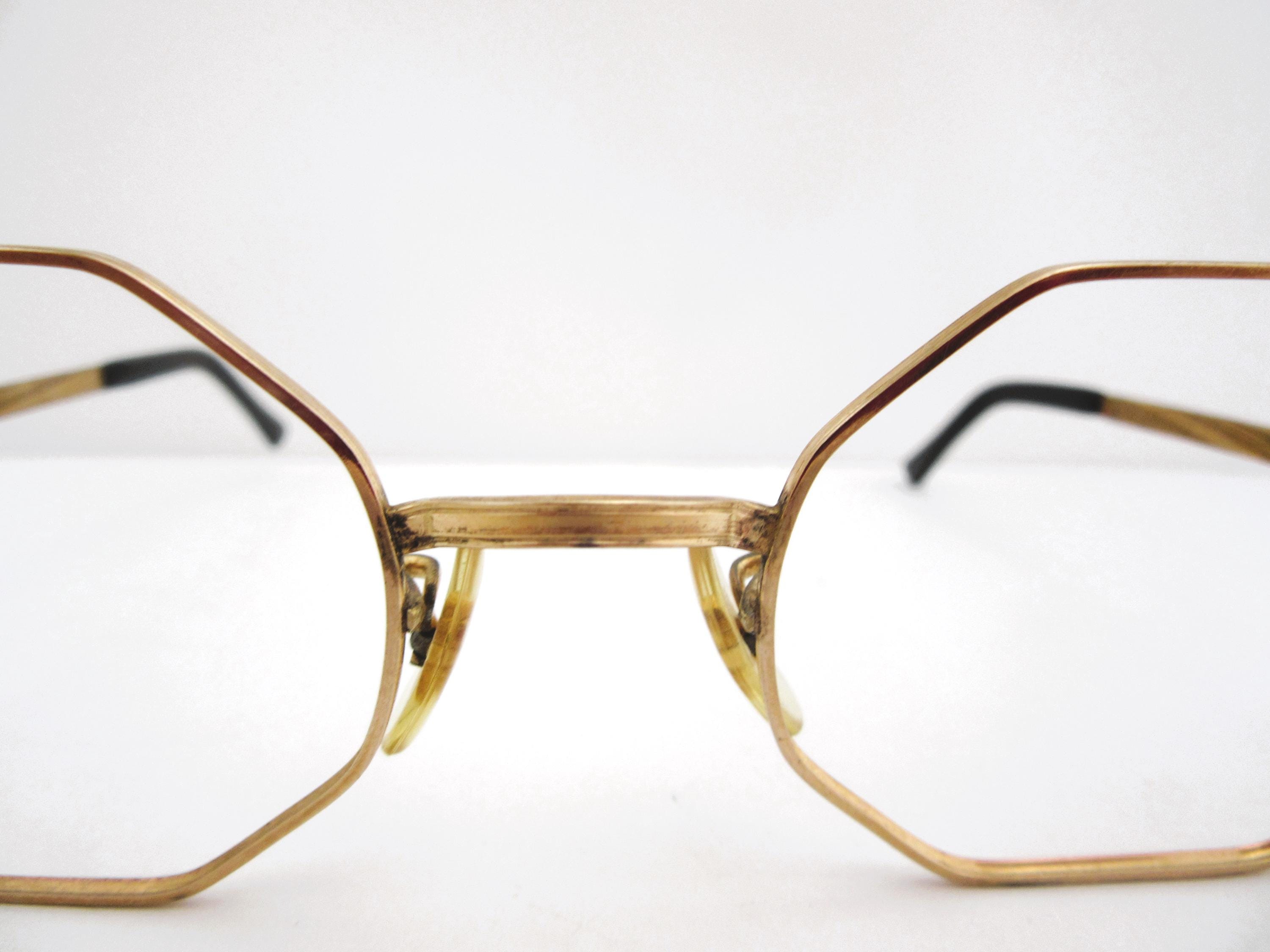 Liberty Granny Style Octagon Eyeglasses Frames 10KT GF Vintage USA 60s ...