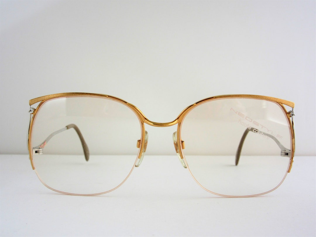 NEOSTYLE Boutique 345/995 Women's Half Rimless Eyeglass Frames 80s Germany New Old Stock - Etsy