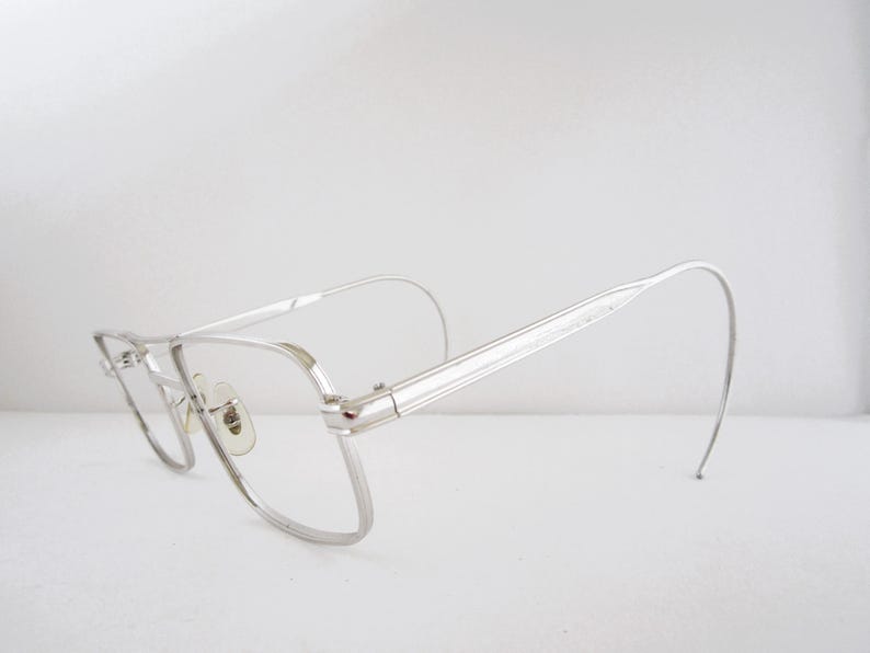 Men's Art Craft With Cable Temples Silver Eyeglass Frames Vintage - Etsy