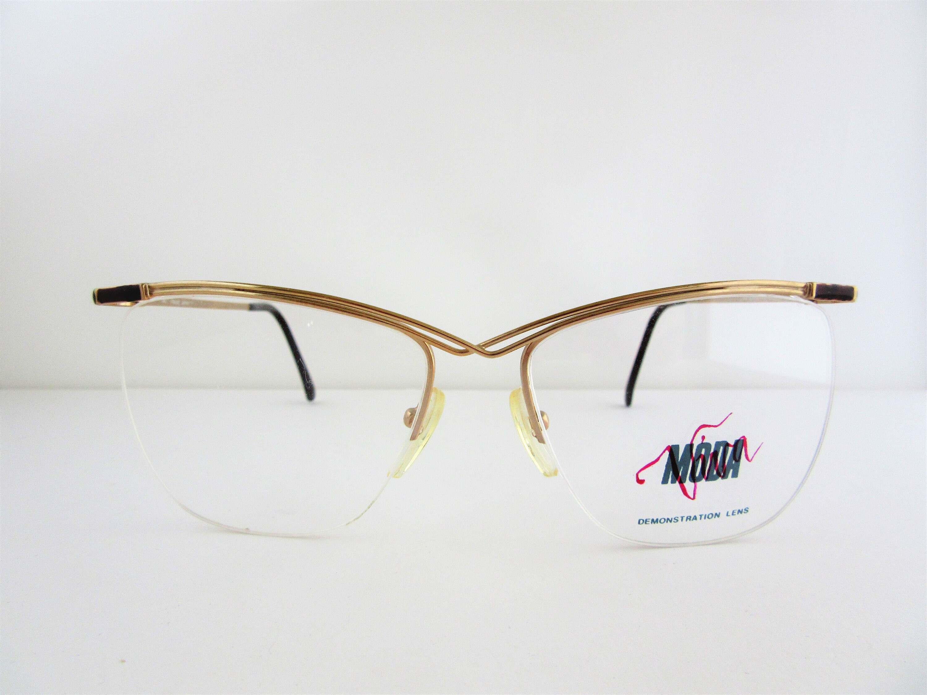 VIVA MODA 338 GTO Women's Semi Rimless Eyeglass Frames 90s Made in ...