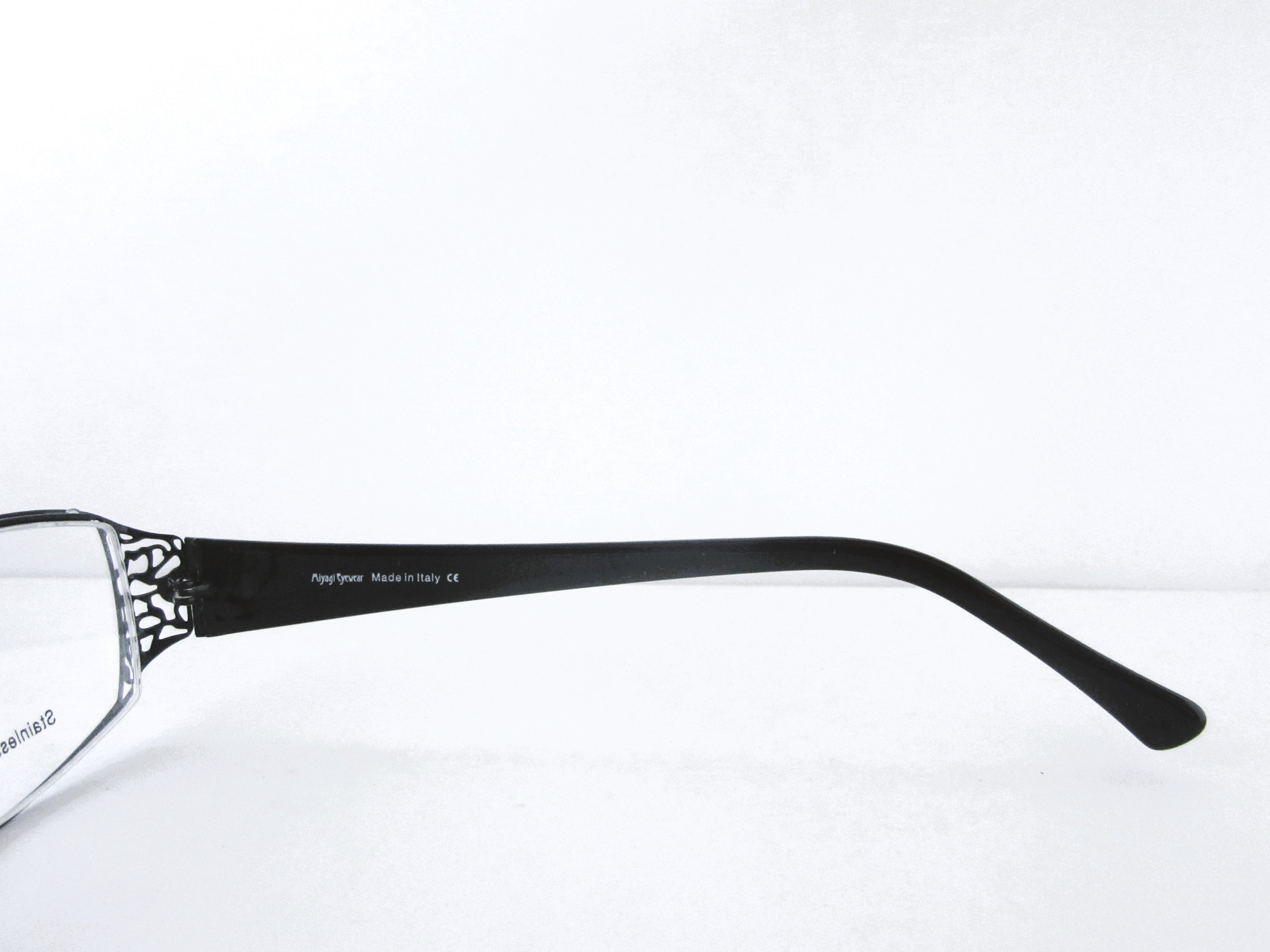 Miyagi Eyewear Women's Black Eyeglass Frames Vintage Italy New Old ...