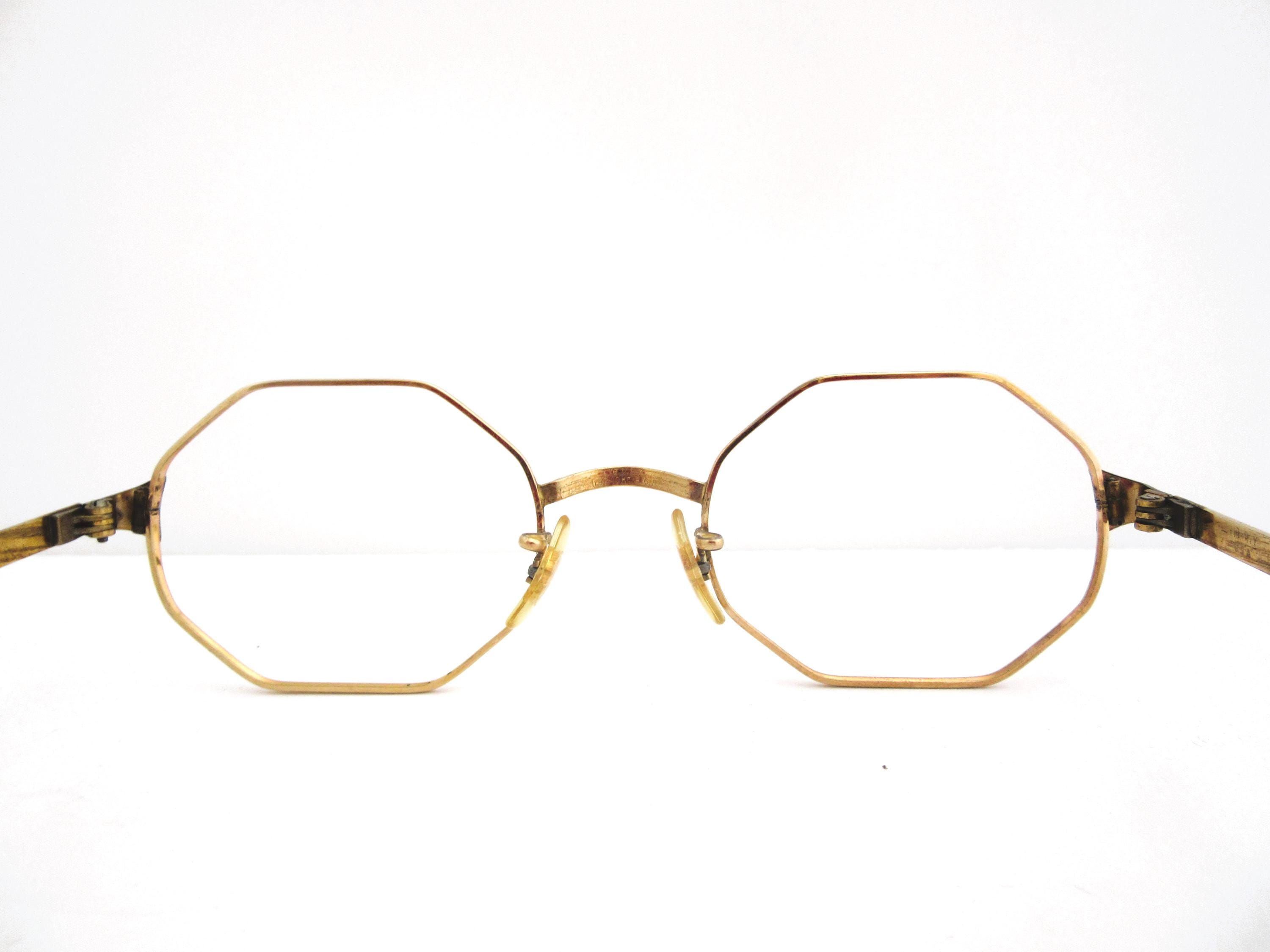 Liberty Granny Style Octagon Eyeglasses Frames 10KT GF Vintage USA 60s ...