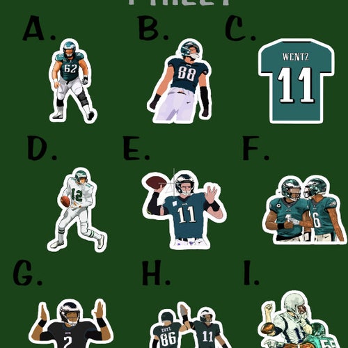 Philadelphia Eagles Lettering Type Vinyl Decal - Etsy