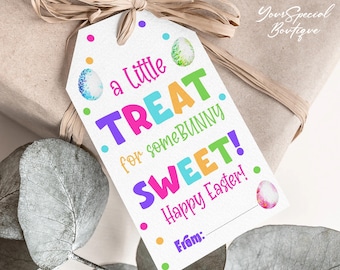 Printable Treat for Someone Sweet Easter Gift Tag, Easter Basket Gift ...