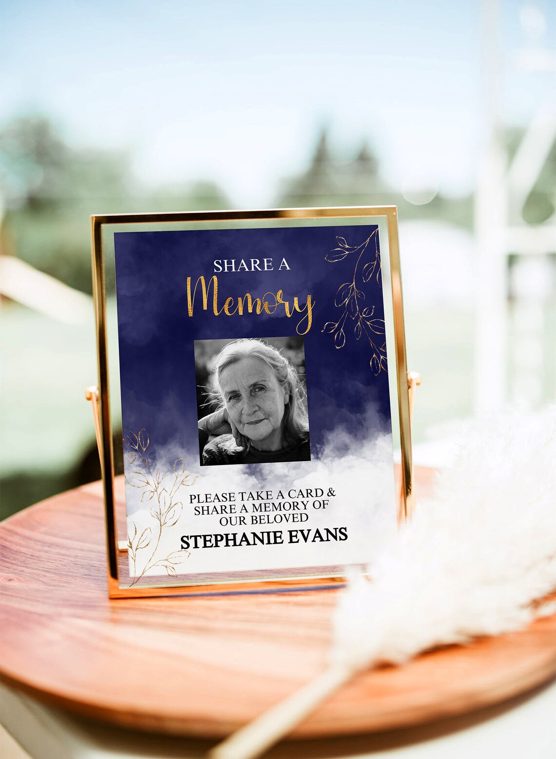 Funeral Share a Memory Card Template Funeral Memorial - Etsy