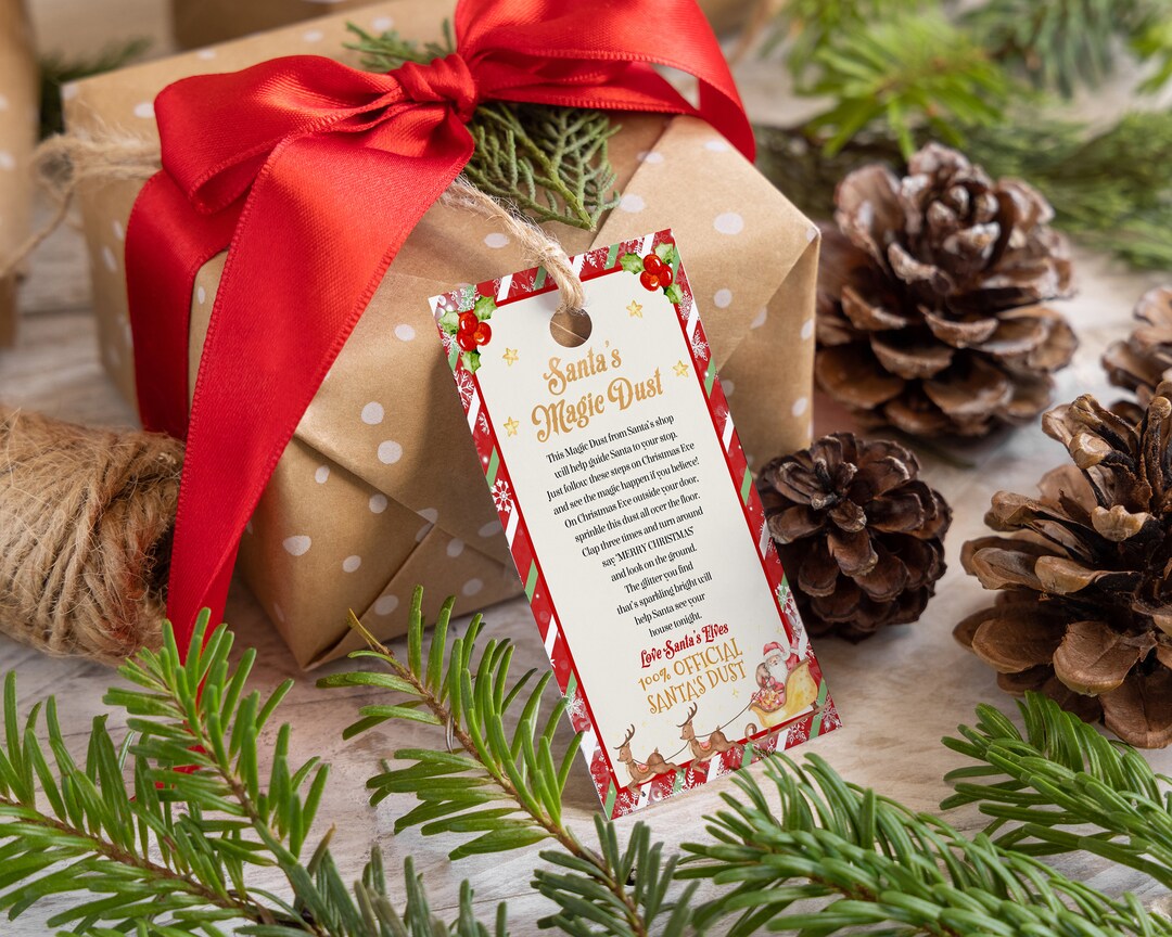 Magic Dust Tags Printable Elf Magic Dust Tags, Magic Dust Labels, Elf ...