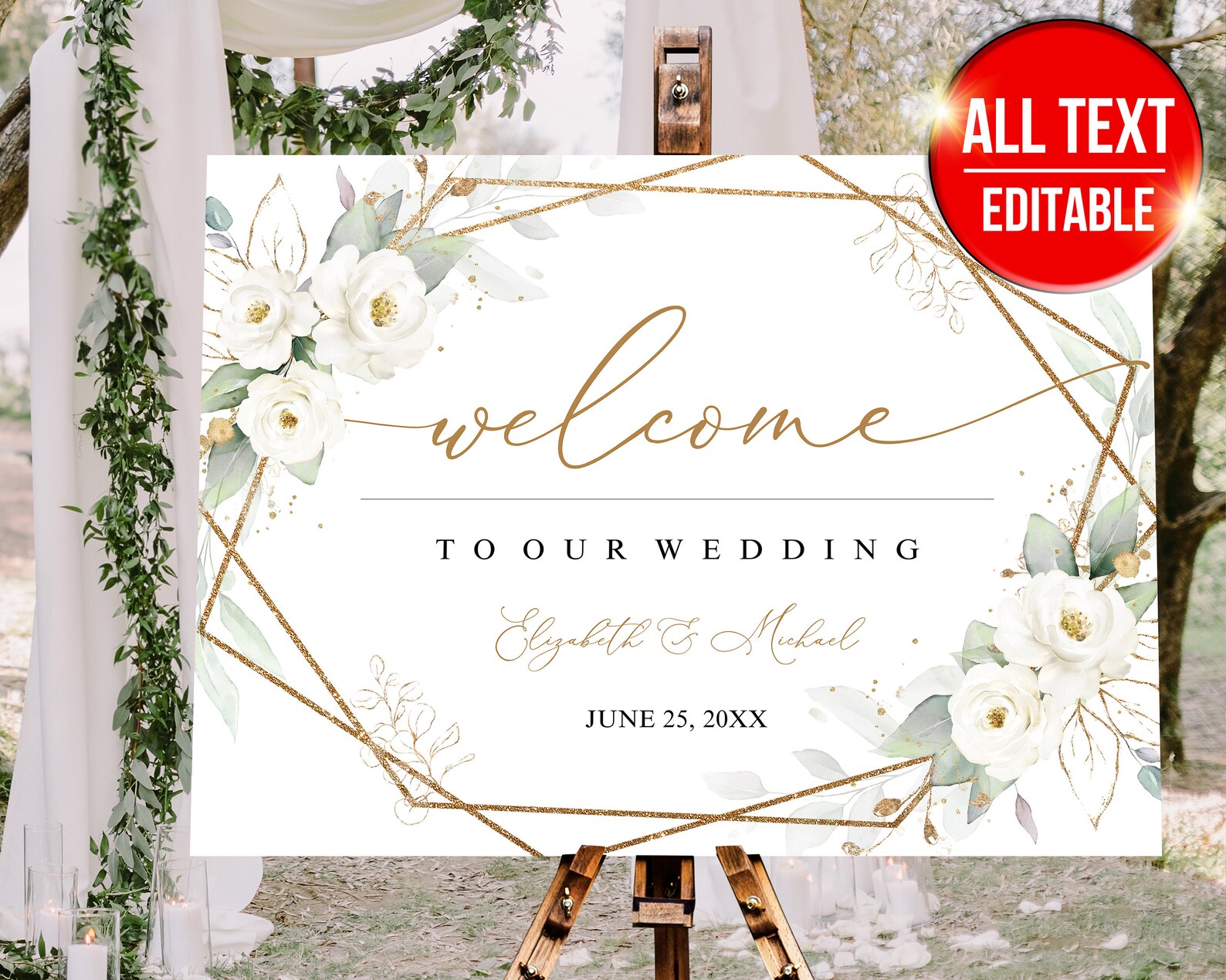 Wedding Welcome Sign Custom Wedding Welcome Sign Simple | Etsy