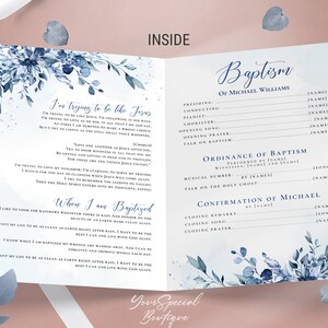 Baptism Program LDS Boy, LDS Baptism Program, Baptism Program Template ...