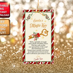 Magic Santa Key Printable Template Christmas Key Magic Key - Etsy