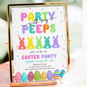 Editable Easter Party Invitation - INSTANT DOWNLOAD - DIY - Easter ...