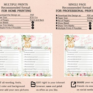 Baby Shower Game Do You Know Mommy, Baby Shower Games Printable, Baby ...