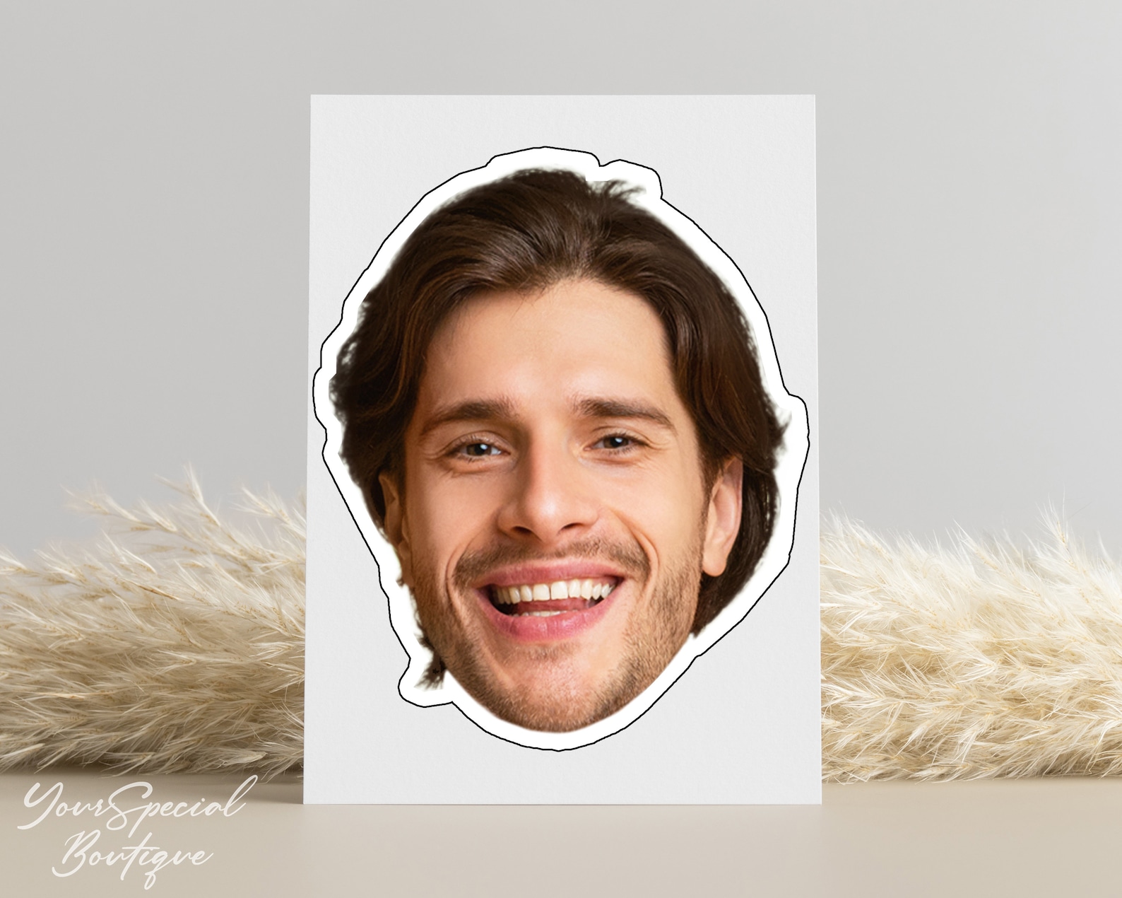 Face on a Stick Prop BIG Photo Face Stick Big Head on a - Etsy