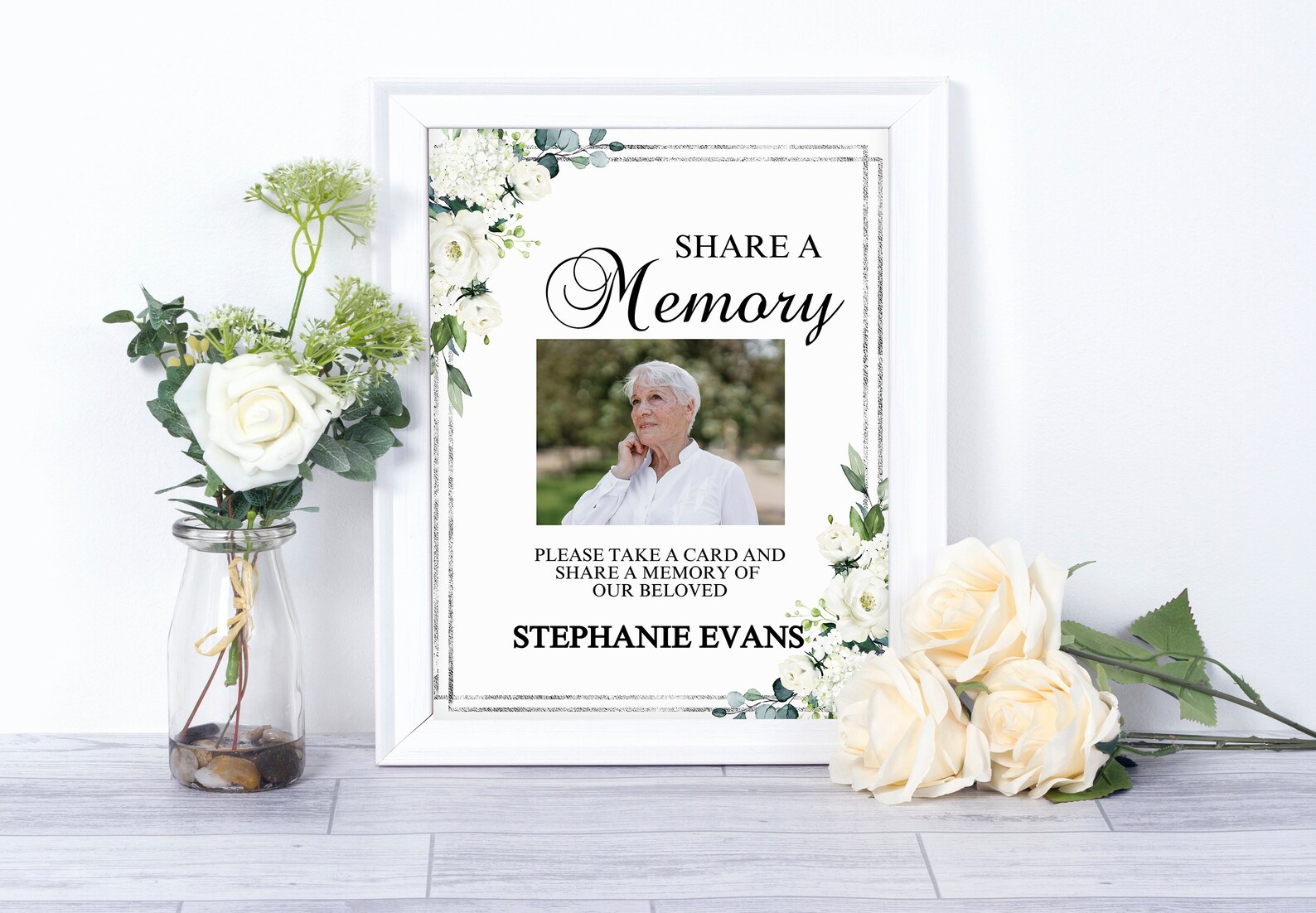 Share a Memory Sign & Card Printable Share a Memory Card - Etsy