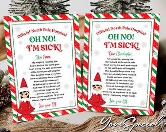 EDITABLE ELF RECOVERY Letter Touched Elf, Elf Letter, Elf Recovery ...