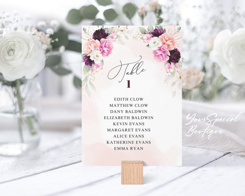 Seating Chart Cards Seating Chart Wedding Printable Seating - Etsy