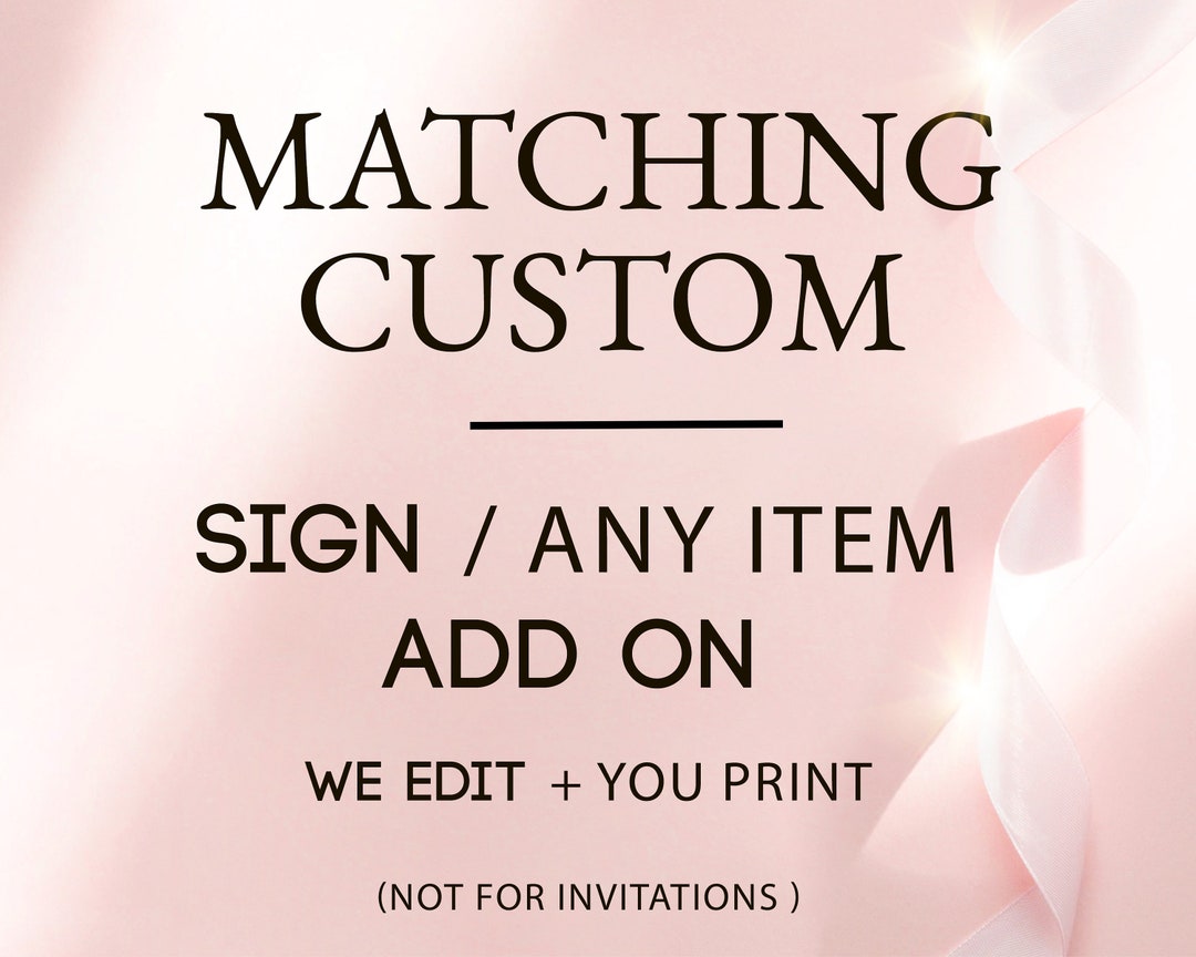 Custom Digital Sign, Any 1 Item - Etsy
