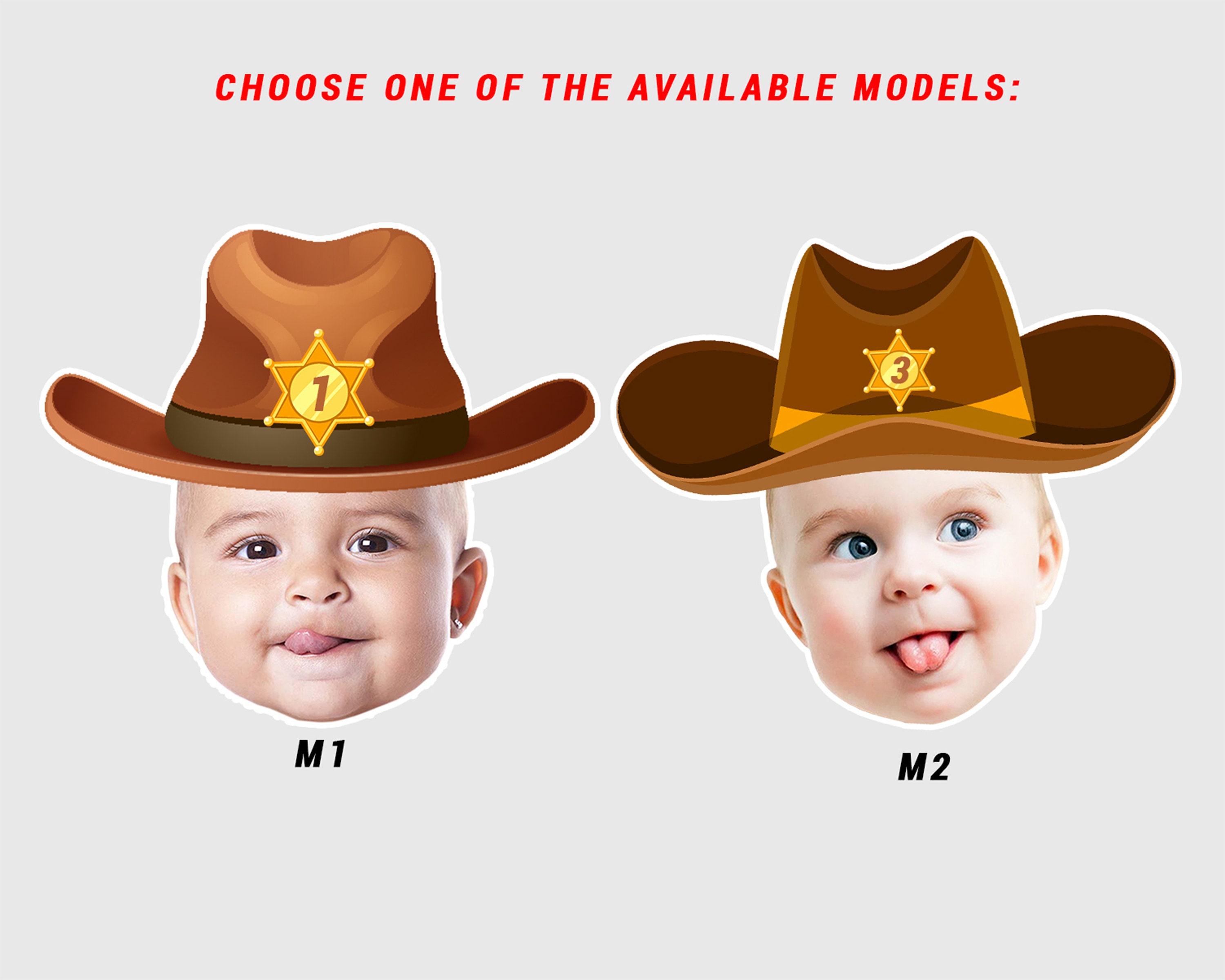 Cowboy Cupcake Toppers Face digital File Cowboy Birthday - Etsy