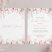 Bush Bridal Shower Invitation, Modern Bridal Shower Invite, Pink Floral ...