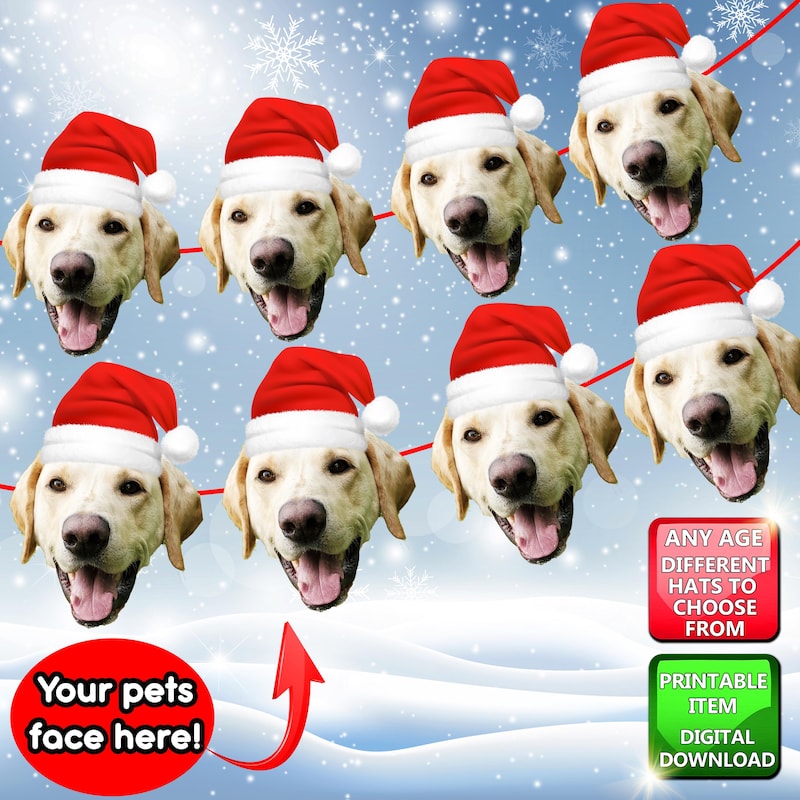 Christmas Cats Bunting - Etsy