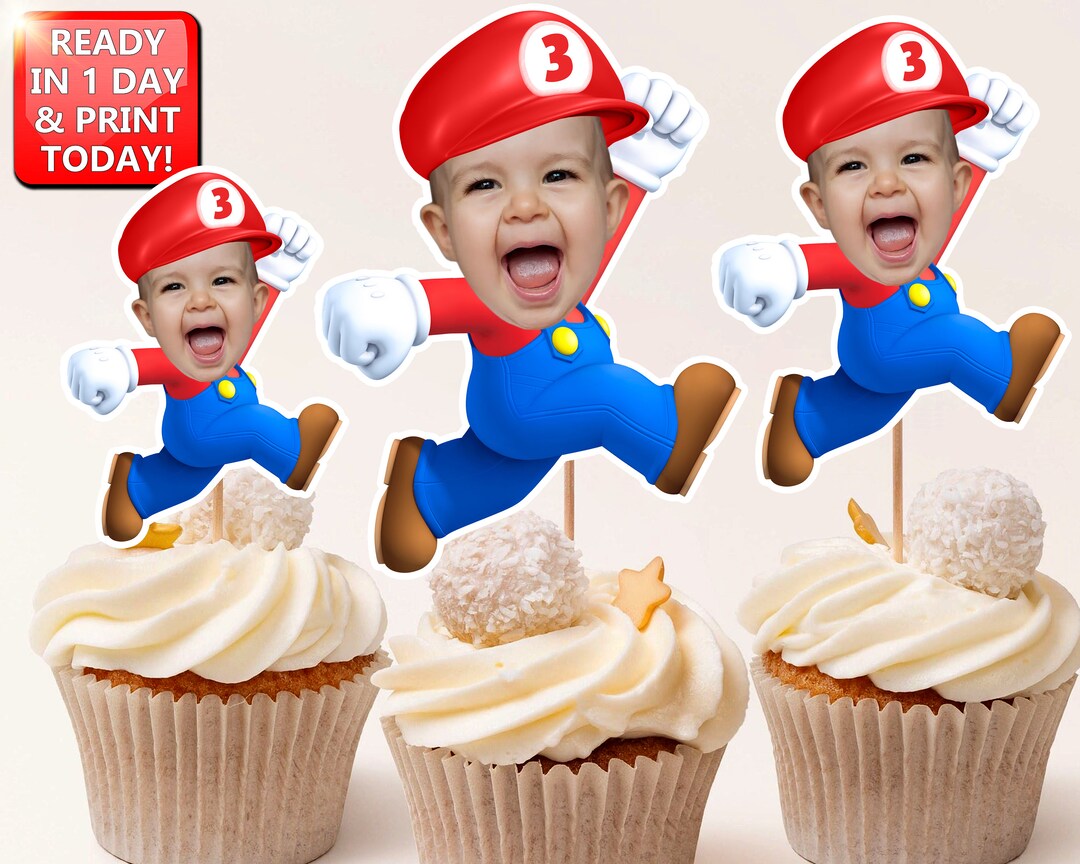 Cupcake Toppers Face, Any Cupcake Topper (DIGITAL FILE) , Personalised ...