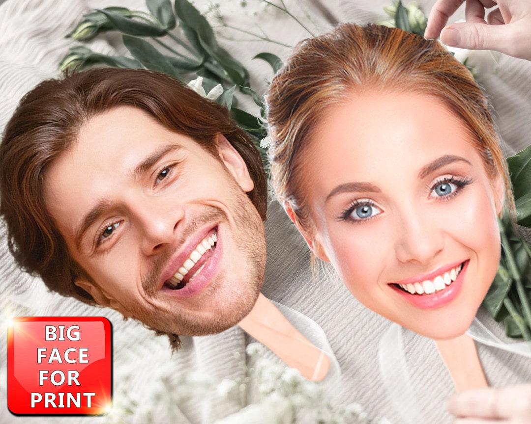 Face on a Stick Prop, BIG Photo Face Stick, Big Head on a Stick ...